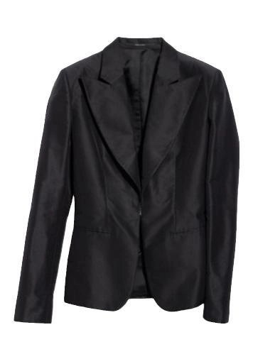 Gucci Fine Silk Faille Jacket - Black