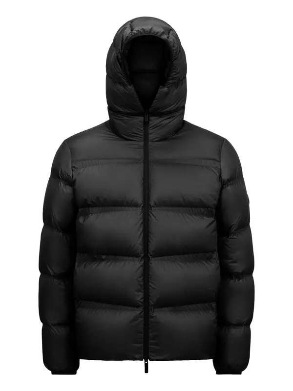 Moncler Masac Zip-up Short Puffer Jacket - Black