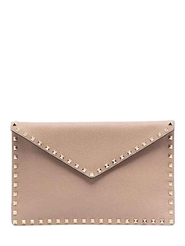 Valentino Garavani Rockstud Foldover Top Envelope Pouch - No
