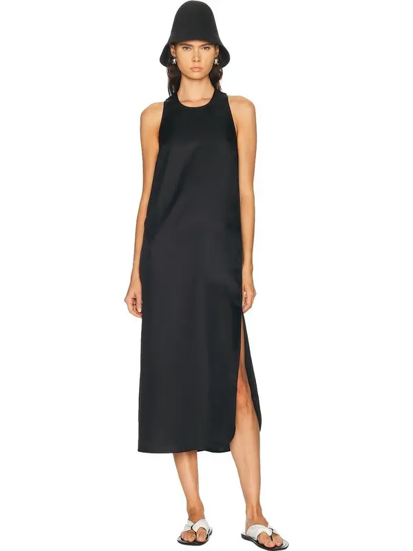 Loulou De Saison Paloma Twist Detail Dress - Black