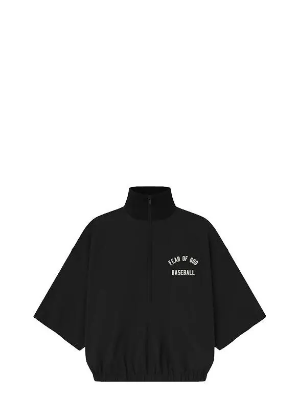 Fear Of God Mlb 3/4 Sleeve Half Zip Jacket - Black