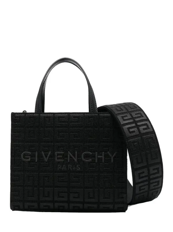Givenchy Mini G-tote Bag With Monogram Pattern - Black
