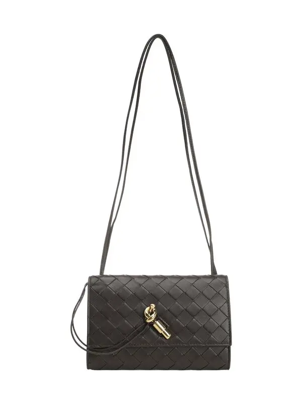 Bottega Veneta Andiamo Clutch Bag - Brown