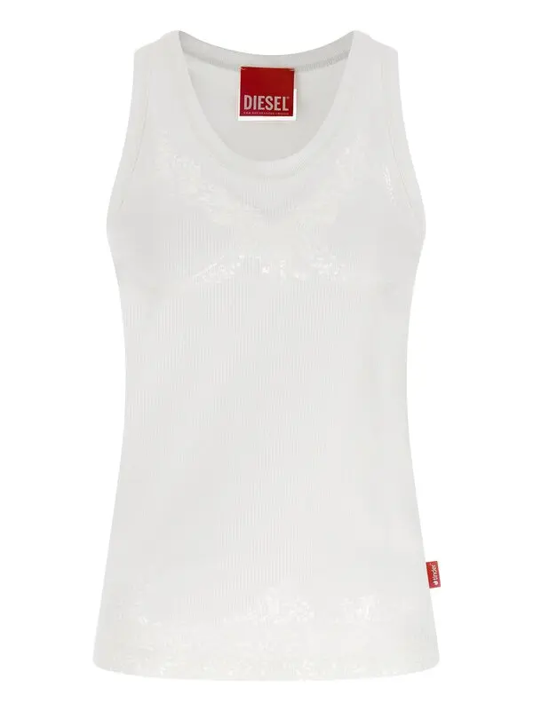 DIESEL® X Tinder 'pr-t-anki-lace-r' Tank Top - White