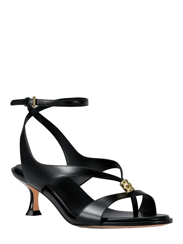 Michael Kors Cherie Leather Sandals - Black