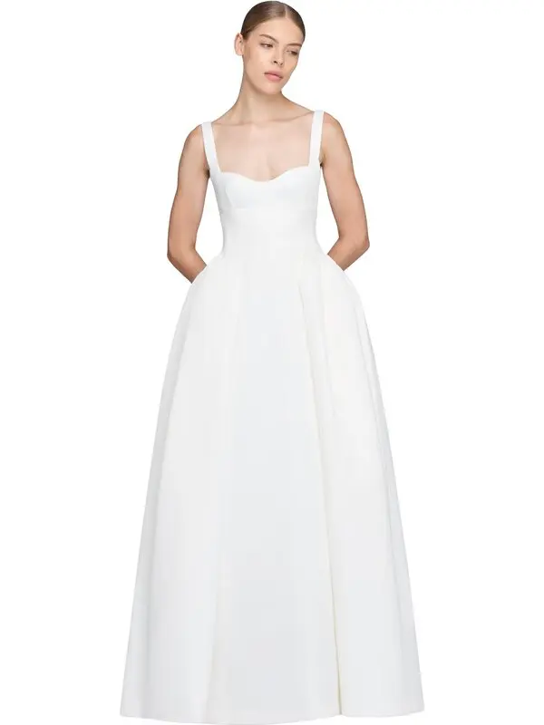 EMILIA WICKSTEAD Sweetheart Neckline Bridal Gown - Ivory