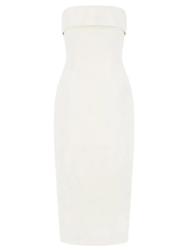 EMILIA WICKSTEAD Keeley Strapless Duchess Satin Bridal Dress - Ivory