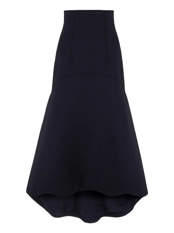 EMILIA WICKSTEAD Synan Skirt In Birdseye Suiting - Black