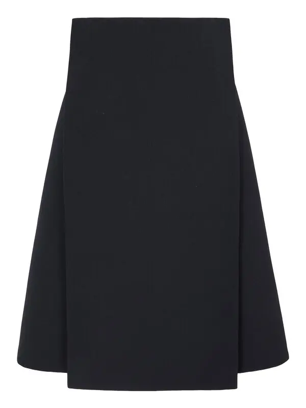 EMILIA WICKSTEAD Birdseye Suiting Skirt - Black