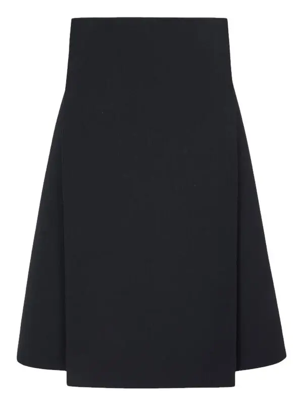 EMILIA WICKSTEAD Birdseye Suiting Skirt - Black