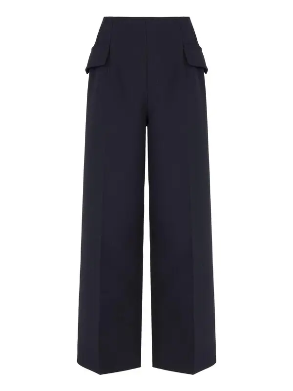 EMILIA WICKSTEAD Brissa Trousers In Birdseye Suiting - Black