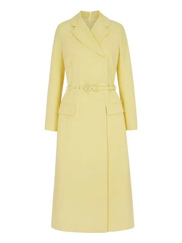 EMILIA WICKSTEAD Kalonice Dress In Summer Wool - Lemon