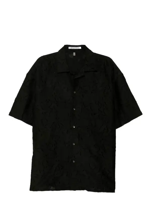 CHIAHUNG SU Hand-woven Floral Shirt - Black