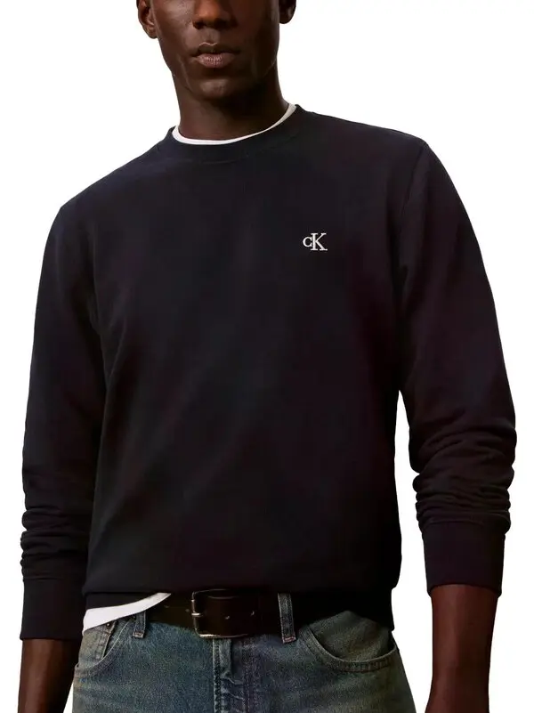 Calvin Klein Embroidered Logo Sweatshirt - Blue