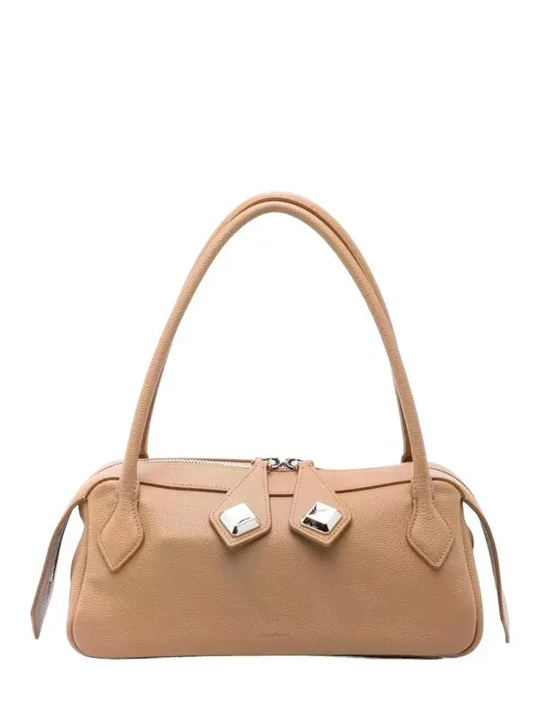 MINOBOSSI Small Anna Leather Shoulder Bag - Neutrals