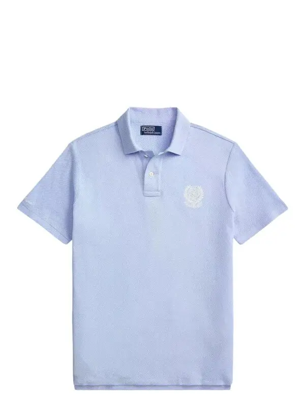Polo Ralph Lauren Wimbledon Tennis-racquet Embroidered Polo Shirt - Blue