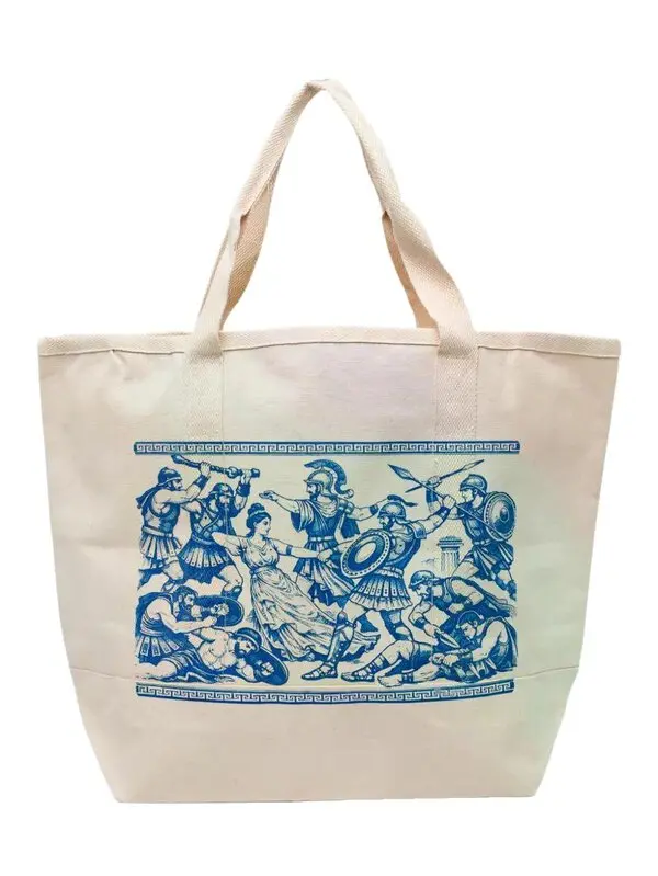 MELT Graphic Print Tote Bag - Neutrals