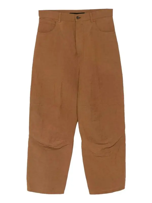 FORME D'EXPRESSION Skewed Five-pocket Trousers - Brown