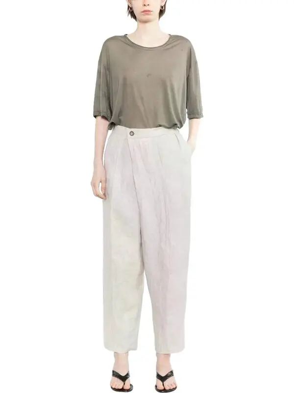 CHIAHUNG SU Hand-dyed Relaxed-fit T-shirt - Green