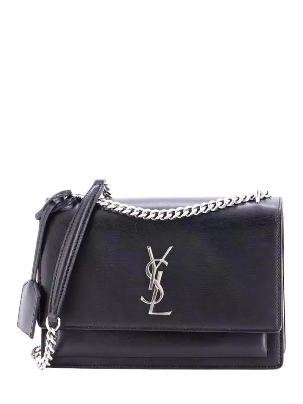 Saint Laurent Sunset Medium Crossbody Bag - Black
