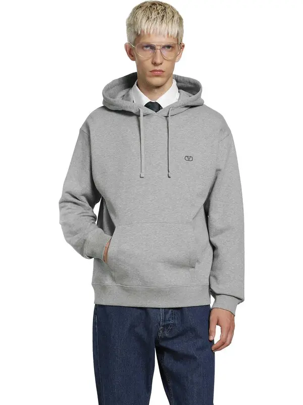 Valentino Garavani Vlogo Hoodie - Grey