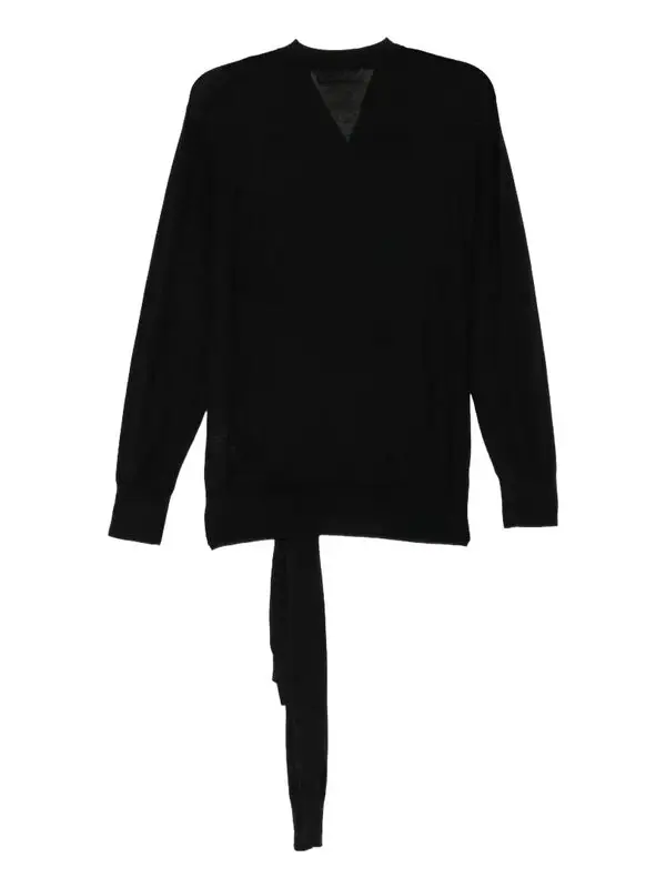 Toga High-gauge Knitted Cardigan - Black