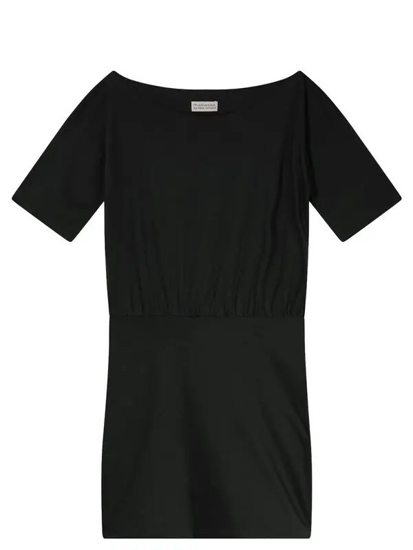 MARIANNE BY MARIE JORDANE Loulou Asymmetrical T-shirt Dress - Black