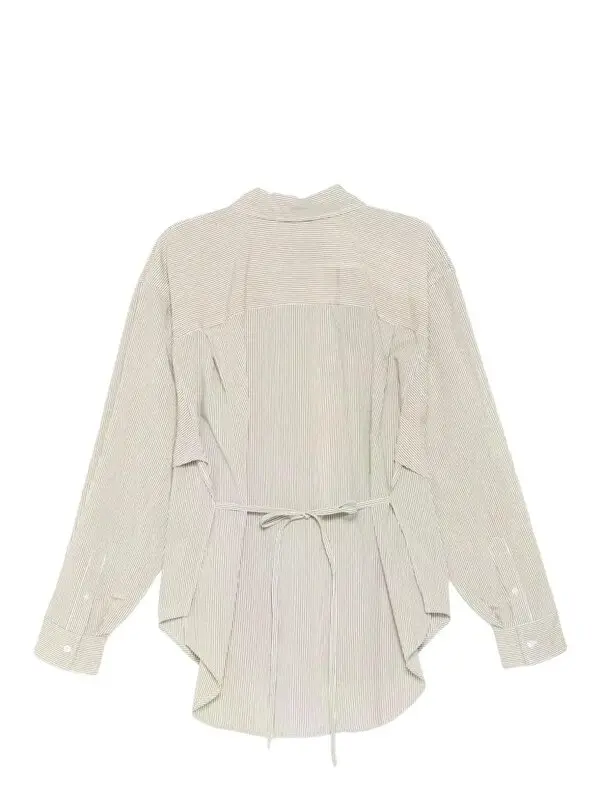 SYSTEM Drawstring-waist Shirt - Neutrals