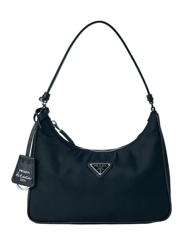 Prada Re-nylon And Saffiano Re-edition 2005 Mini Bag - Black