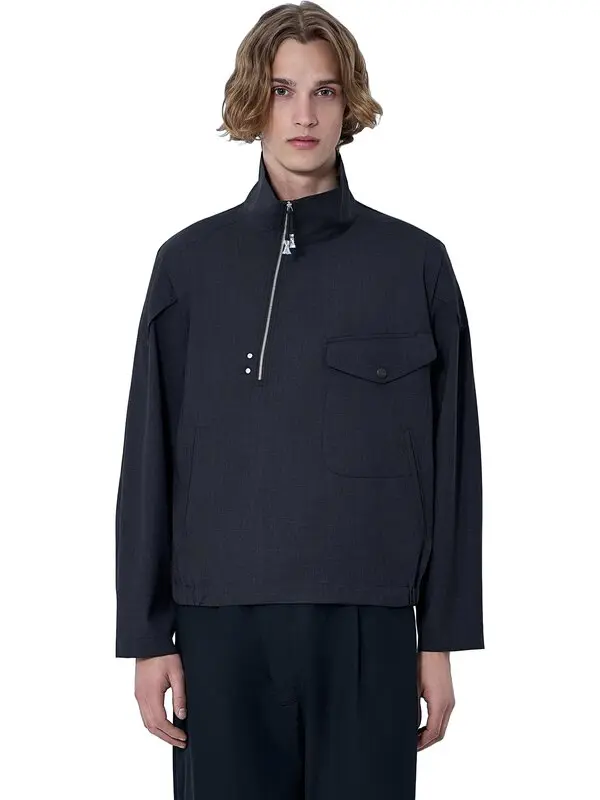KIKO KOSTADINOV High-neck Wool Jacket - Gray