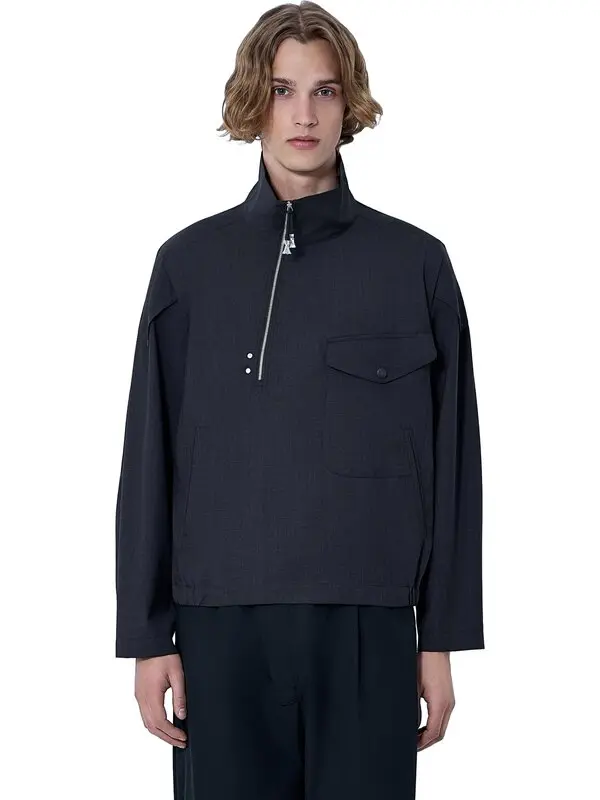 KIKO KOSTADINOV High-neck Wool Jacket - Gray