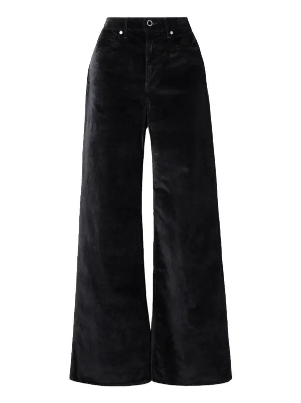 Veronica Beard Wide-leg Corduroy Trousers - Black
