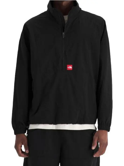 The North Face Red Box Taslan Half Zip Pullover Jacket - Black
