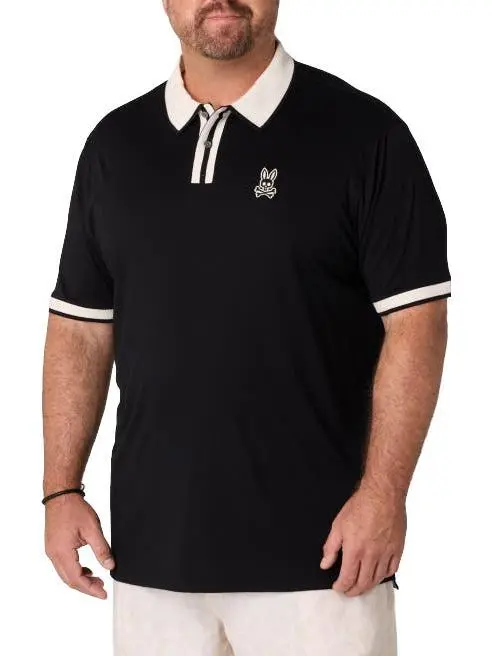 Psycho Bunny Big & Tall Ridley Polo Shirt - Black