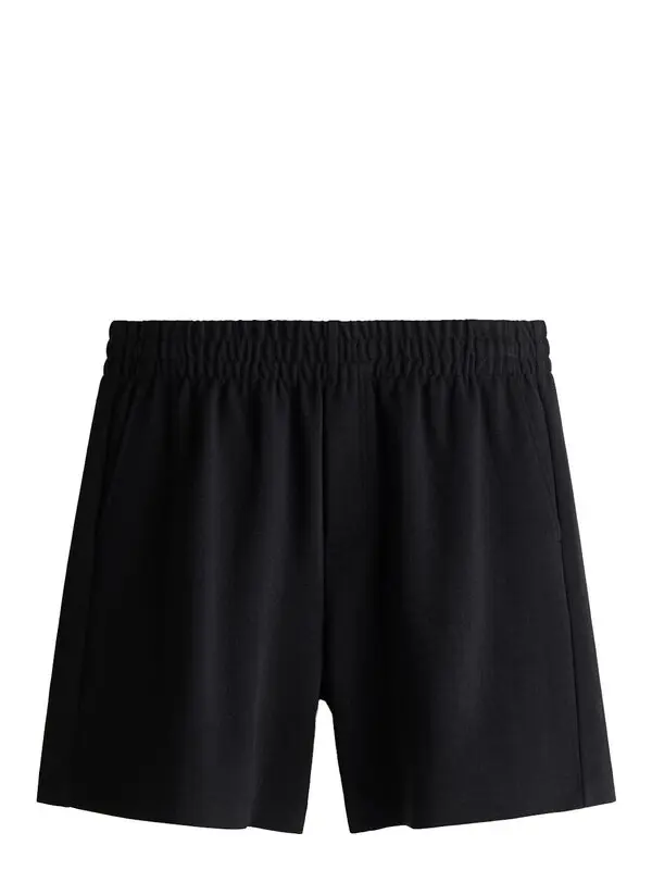 H&m Relaxed Fit Interlock Shorts - Black