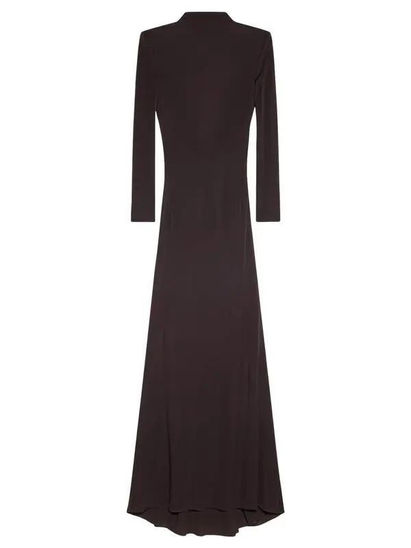 TOM FORD Knitted Back Cut-out Maxi Dress - Brown