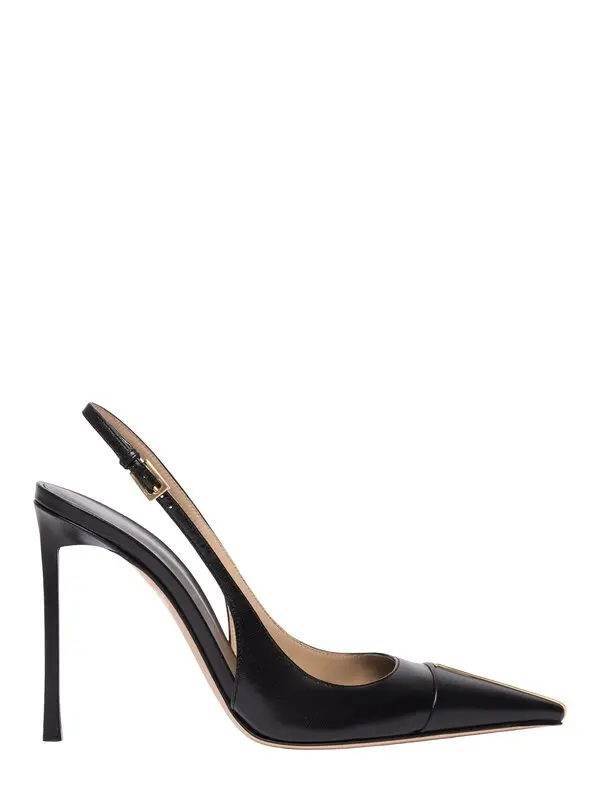 TOM FORD Leather Slingback Pumps - Black
