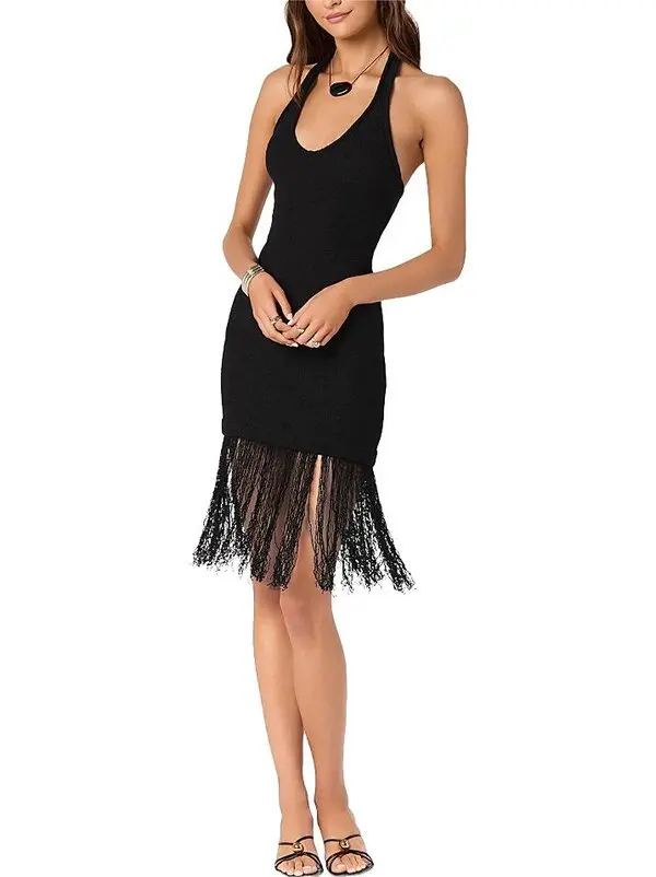Astr The Label Kate Sweater Dress - Black
