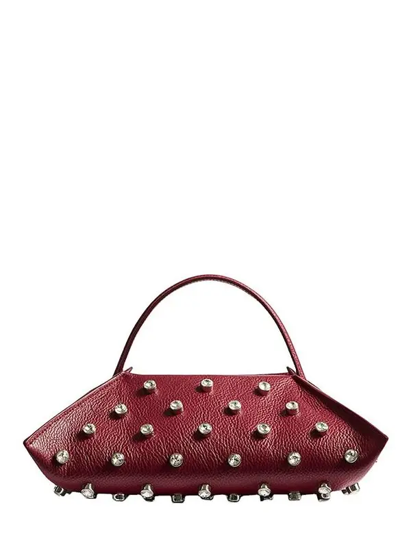Altuzarra Origami Crystal Baguette Bag - Grenache