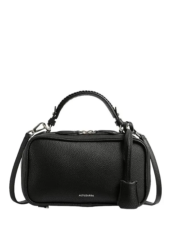 Altuzarra Tack Trunk Leather Top Handle Bag - Black