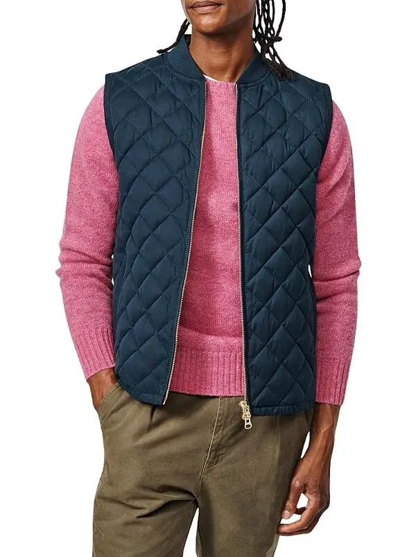 AUBIN Anwick Quilted Gilet Vest - Navy