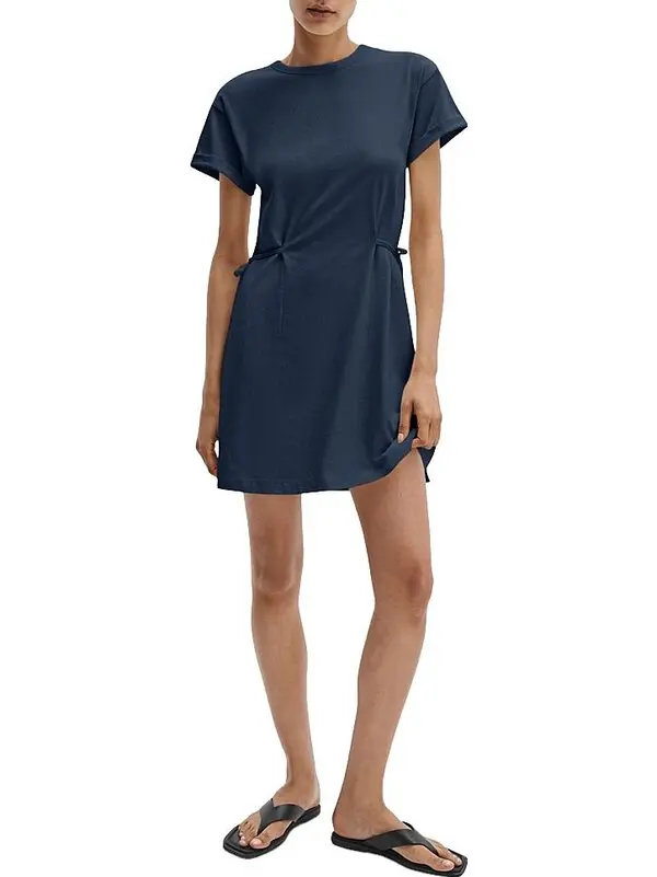Rag & Bone Mica Tie Tee Dress - Navy