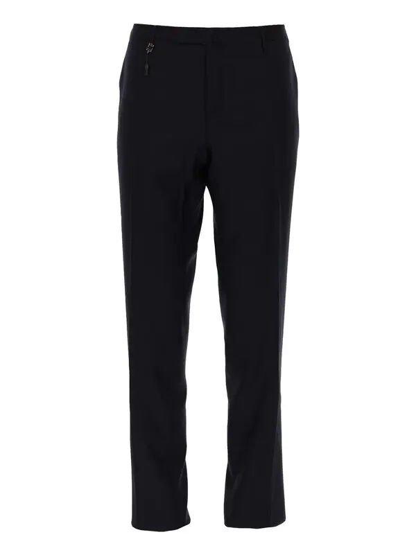 Incotex Wool Tailored Trousers - Black