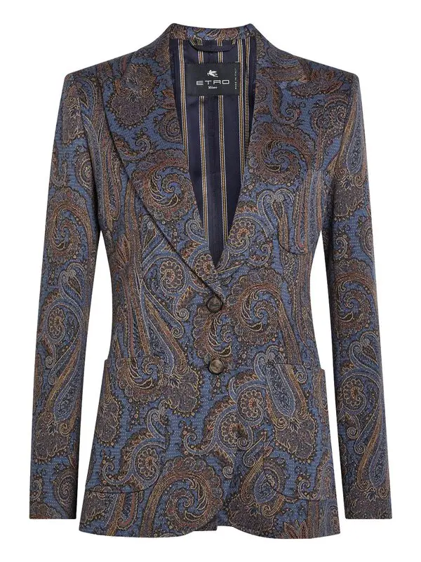 Etro Paisley Jacquard Blazer - Multicoloured