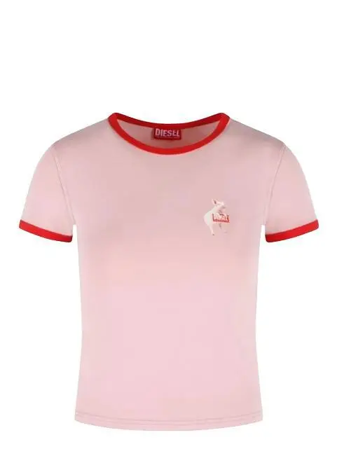 DIESEL® Tuncutieslongs12 T-shirt - Pink