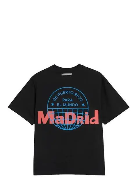 Adidas X Bad Bunny Dtmf Tour Madrid Heavyweight Merch Tee - Black