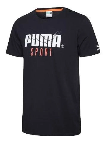 PUMA Athleisure Casual Sports Short Sleeve - Black