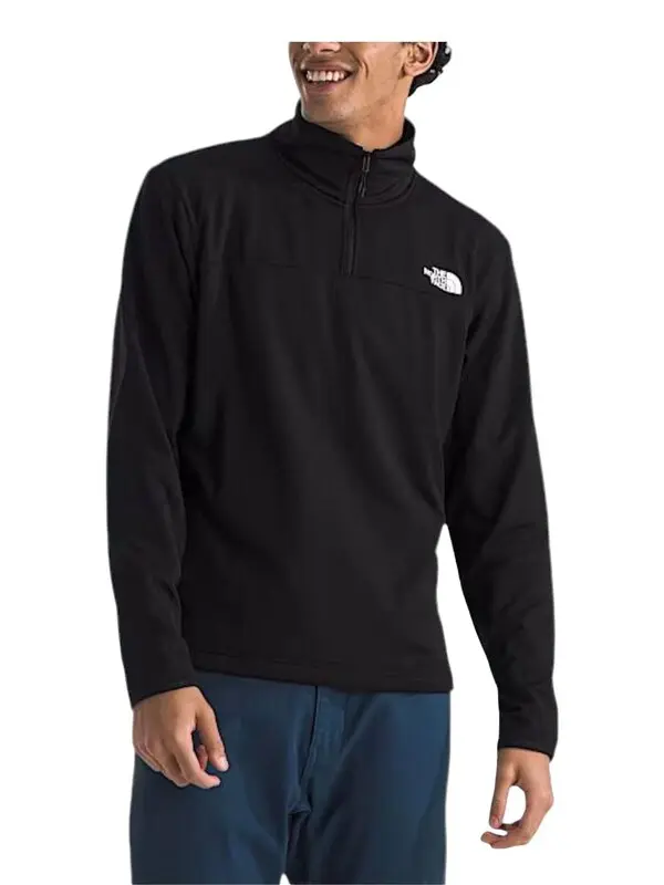 The North Face Cedar Trail Grid Fleece ¼-zip Jacket - Black