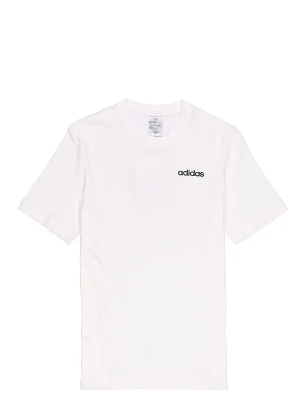 Adidas E Pln Tee Round Neck Casual Sports Short Sleeve - White