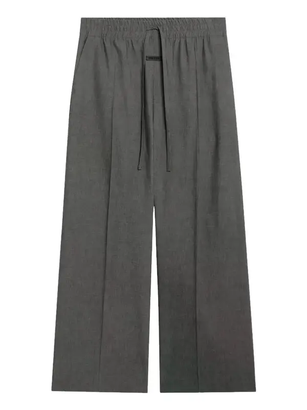 Fear Of God Drawstring-waist Oxford Trousers - Grey